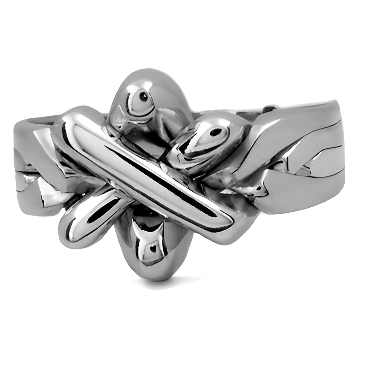 14K Gold 4 Band Puzzle Ring – FANCY | Solid 14K Gold Jewelry – Puzzle ...